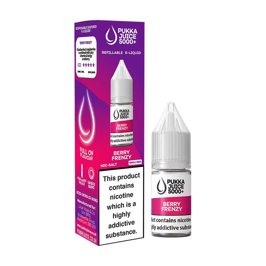 Berry Frenzy Pukka Juice 5000 Vape Liquid — TABlites