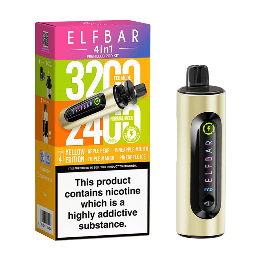 Elf Bar 4 In 1 Prefilled Vape Kit | TABlites