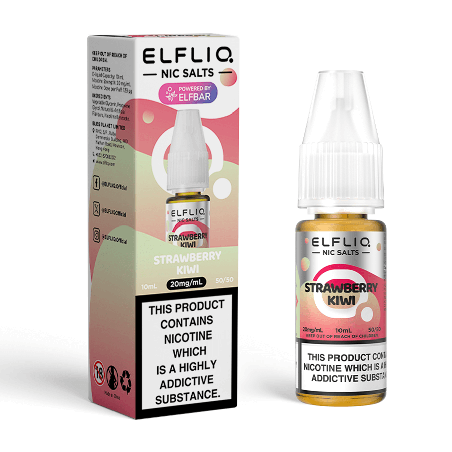 Strawberry Kiwi Elfliq Vape Juice by Elf Bar - from £3 — Tablites