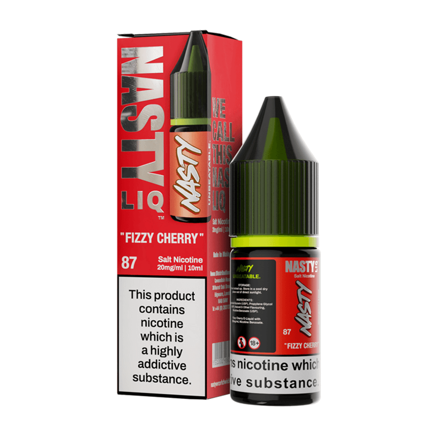 Fizzy Cherry Nastyliq Vape Juice by Nasty Juice — TABlites